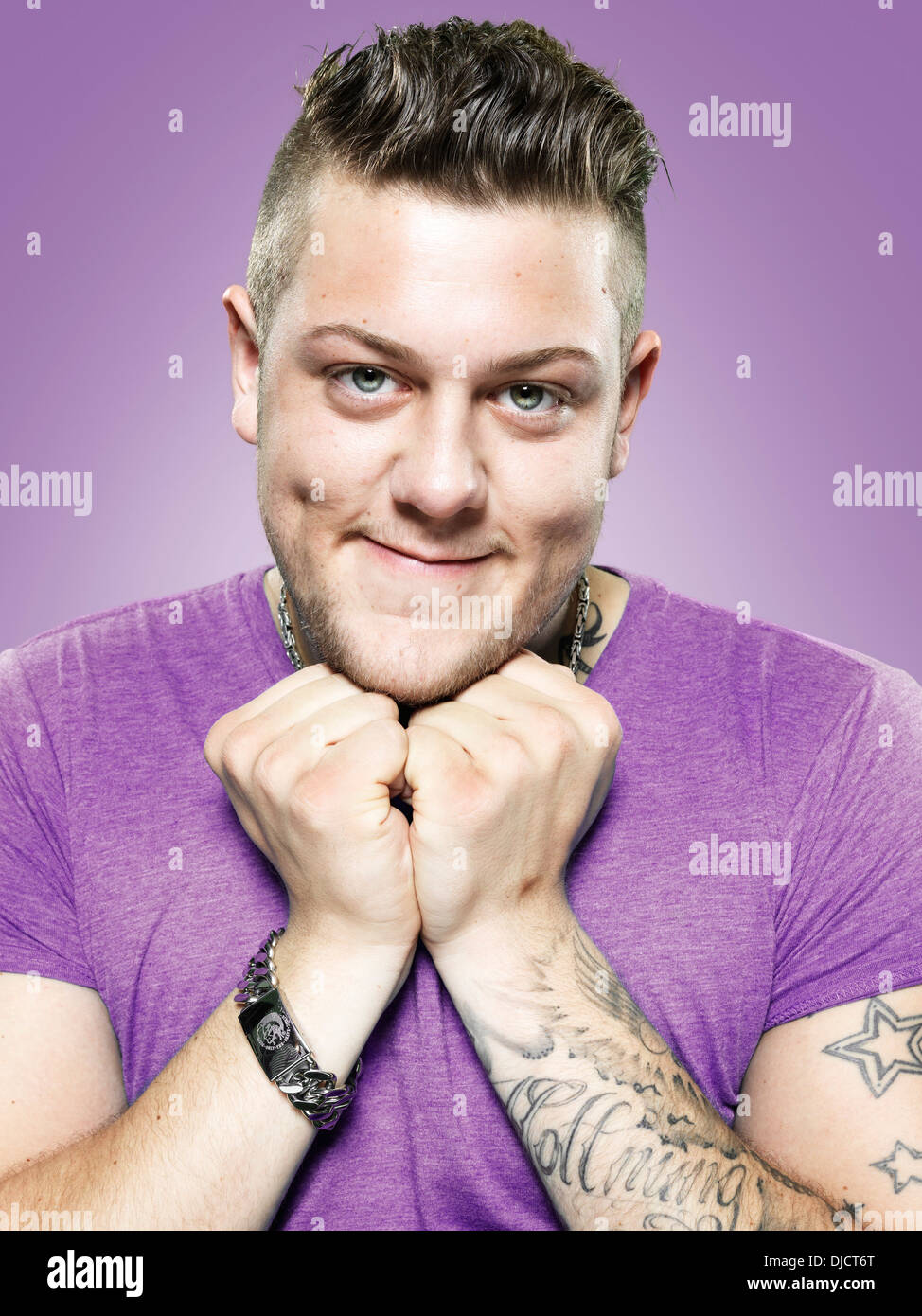 Dimple on chin hi-res stock photography and images - Alamy