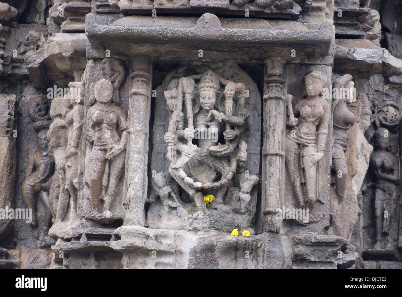 Amreshwar temple of Shiva, Chamundi with attendants, on Mandovara of ...