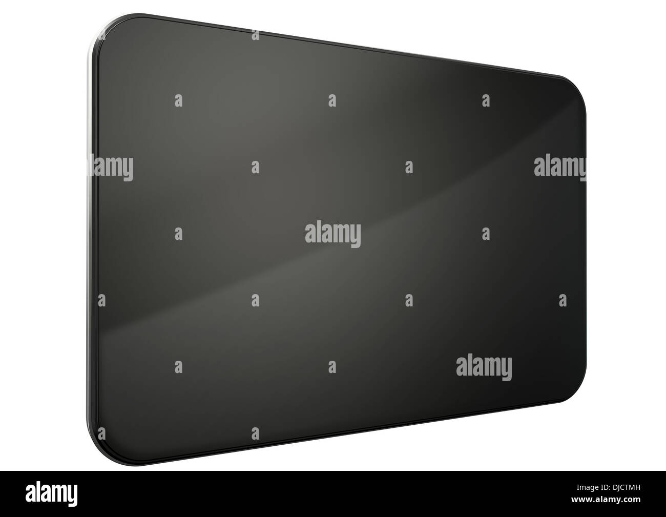 A modern generic tablet on an isolated white background Stock Photo - Alamy