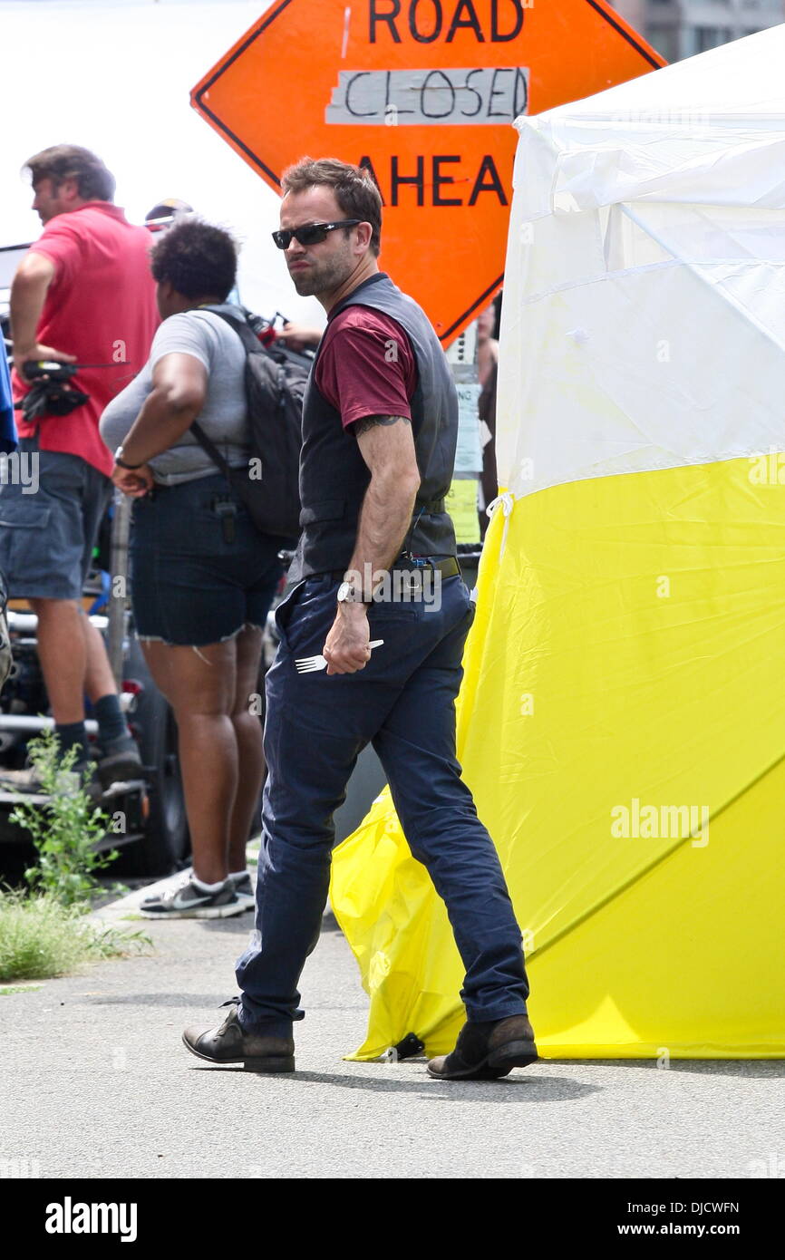 Jonny Lee Miller on the set of his new CBS television series ...