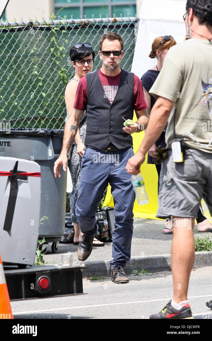 Jonny Lee Miller on the set of his new CBS television series ...