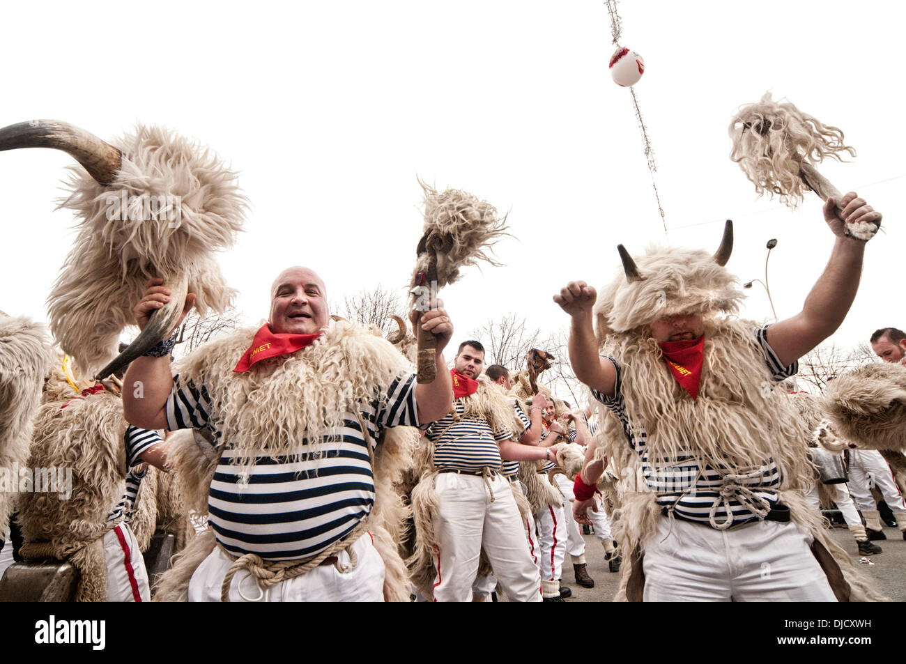 Europe, Croatia, Kvarner region, Matulji, parade of the Zvoncari, the ...