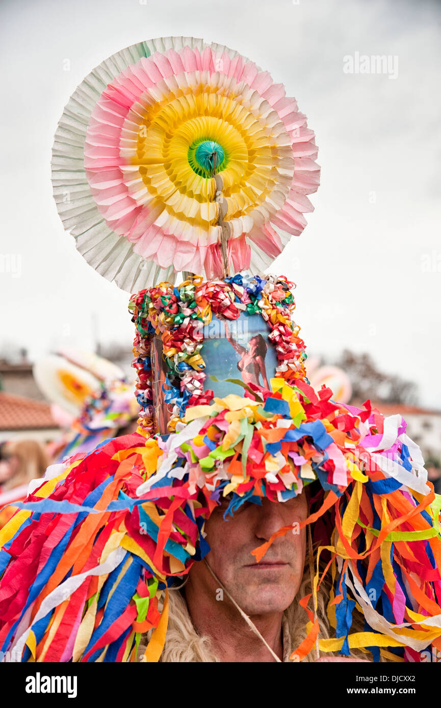 Europe, Croatia, Kvarner region, Matulji, parade of the Zvoncari, the ...
