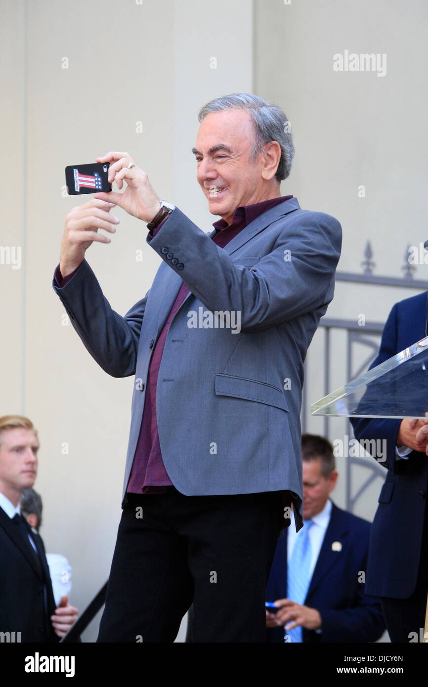 Neil Diamond Neil Diamond is honoured with a star on the Hollywood Walk ...