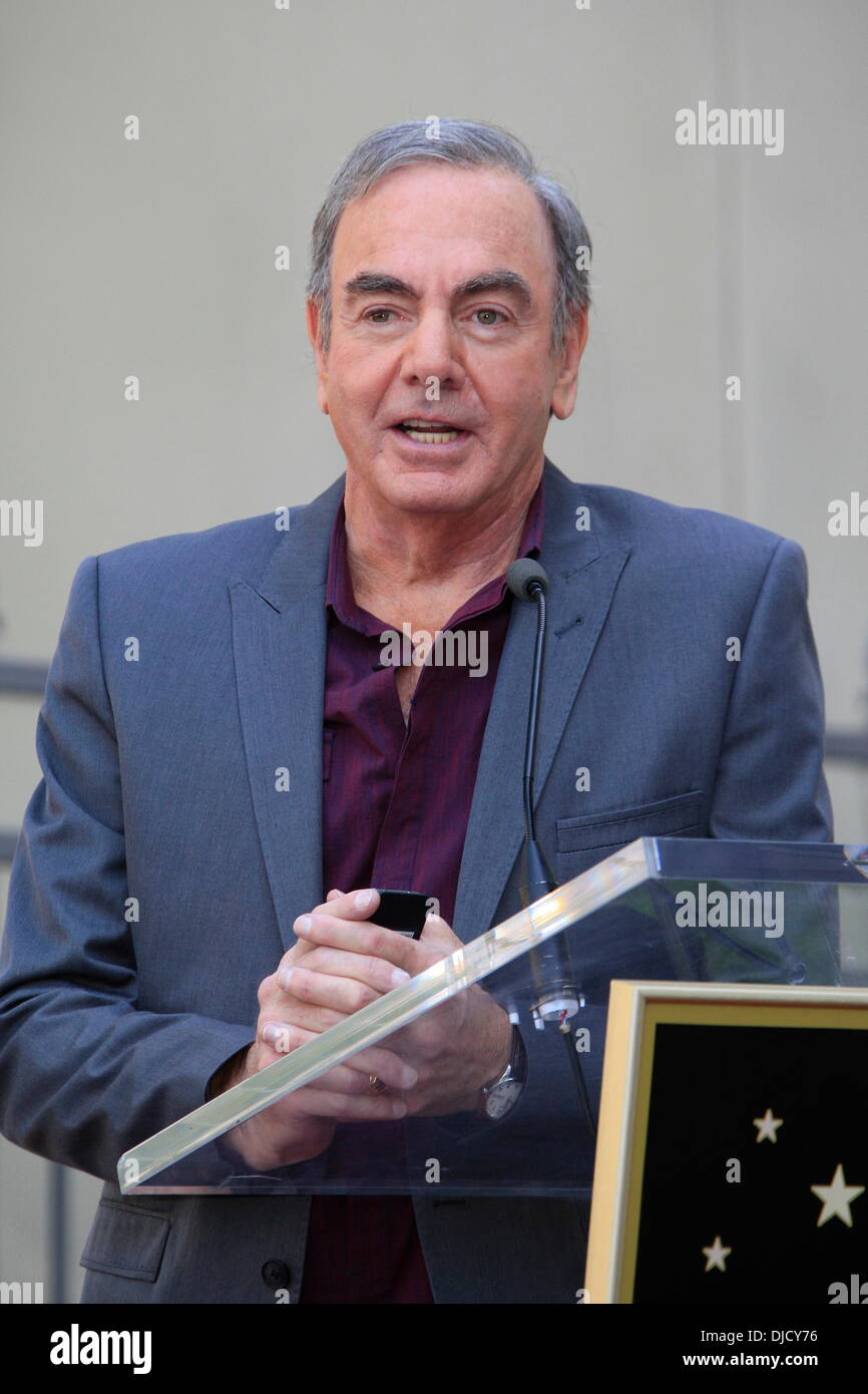 Neil Diamond Neil Diamond is honoured with a star on the Hollywood Walk ...