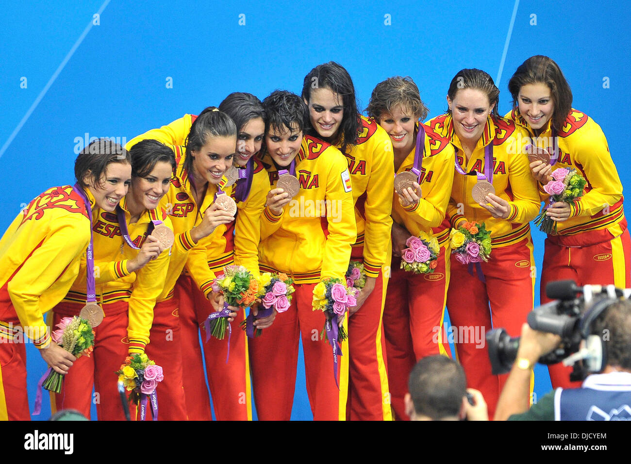 London Olympics Women's Team Synchronised Swimming Free Routine final ...