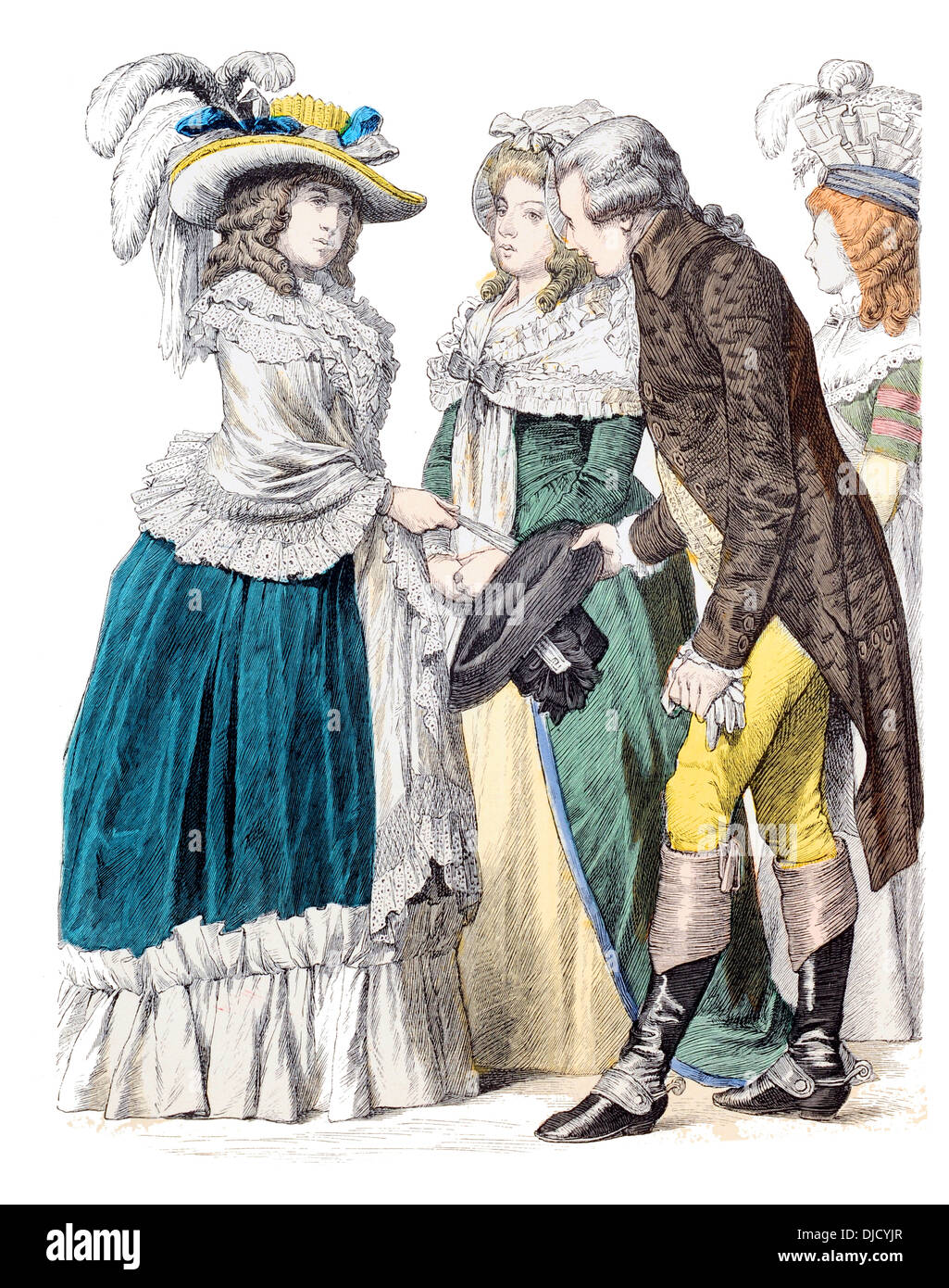 18th century upper class Cut Out Stock Images & Pictures - Alamy