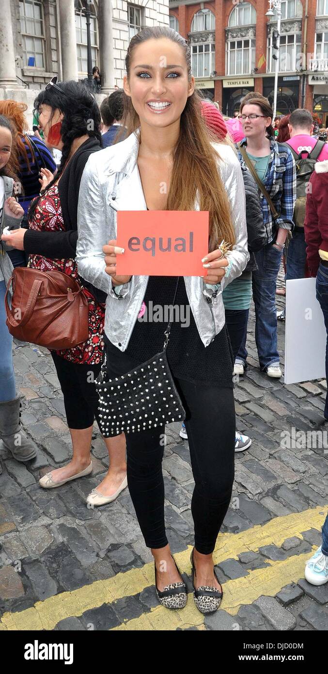 Rozanna Purcell Model Vogue Williams attends a gay rights march in ...
