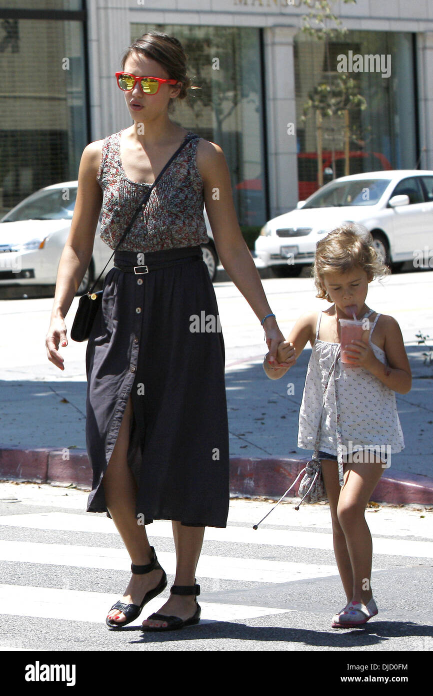 Jessica Alba and Honor Marie Warren are seen out and about in West ...