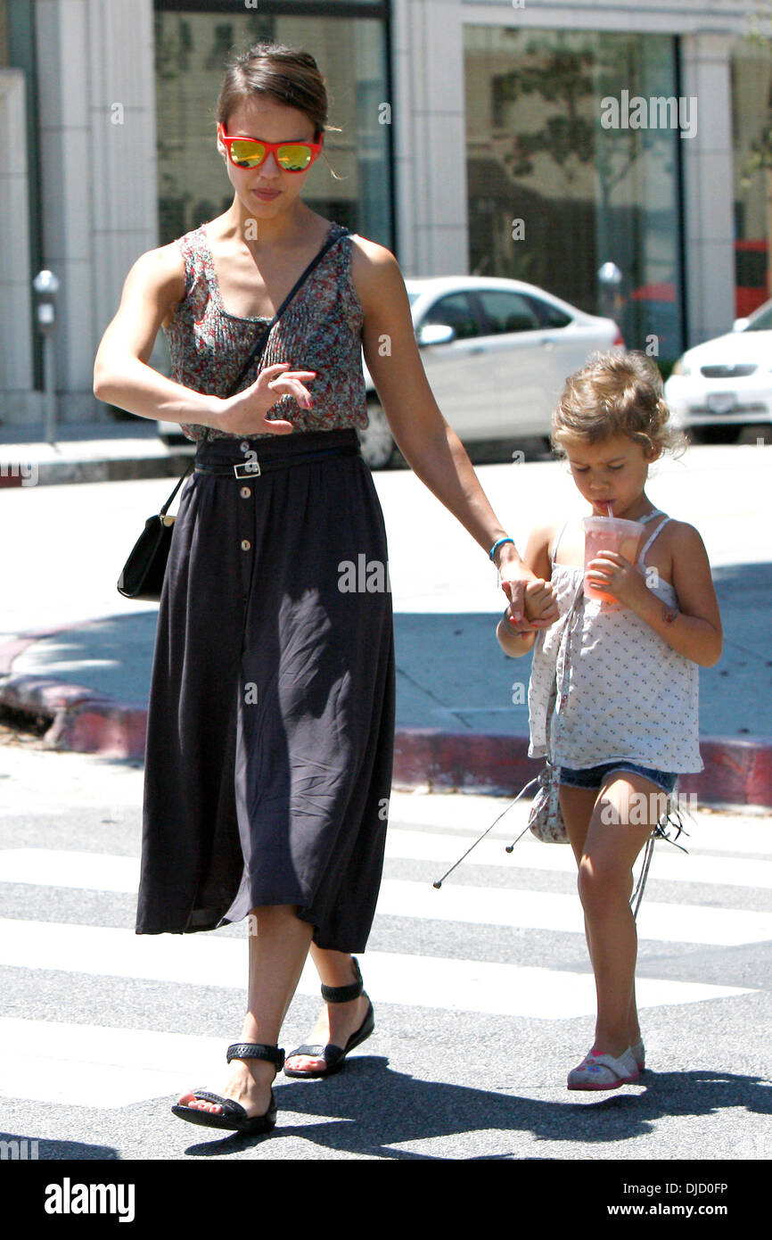 Jessica Alba and Honor Marie Warren are seen out and about in West ...