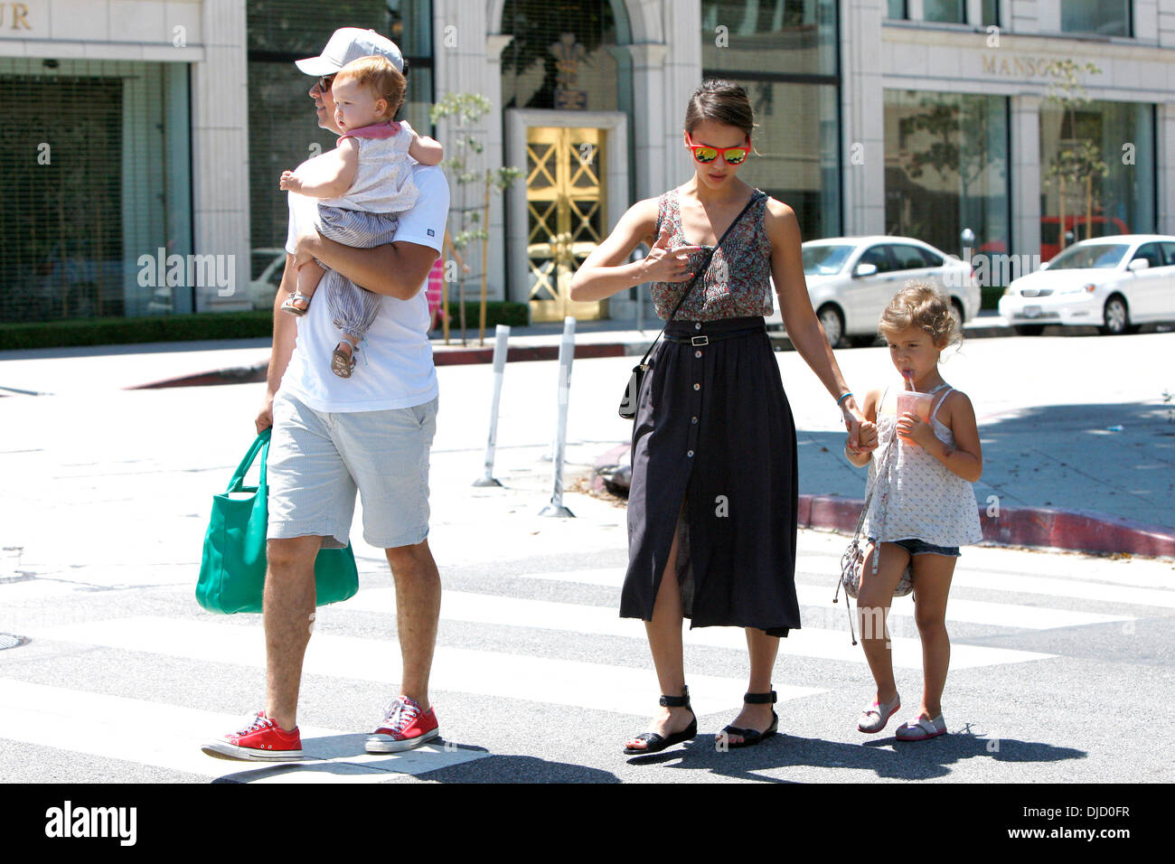 Jessica Alba, Cash Warren, Haven Garner Warren and Honor Marie Warren ...