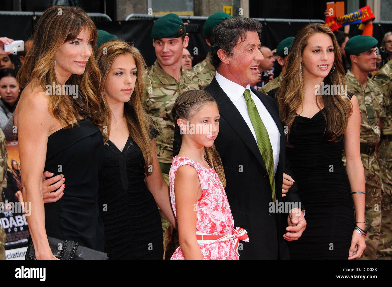 Sylvester Stallone, wife Jennifer Flavin, and daughters Sophia, Sistine ...