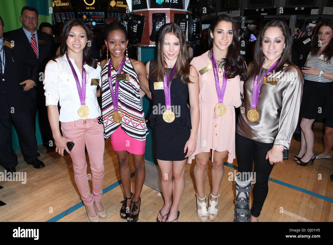Jordyn Wieber, Aly Raisman, McKayla Maroney, Kyla Ross and Gabby ...