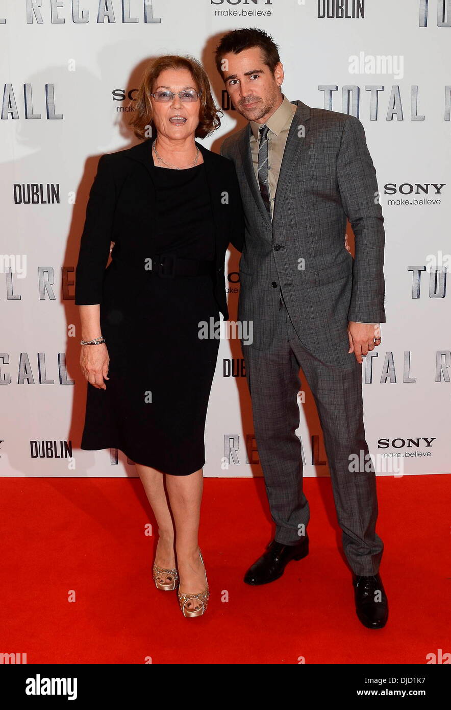 Colin Farrell & mother Rita Farrell Premiere of 'Total Recall' held at ...