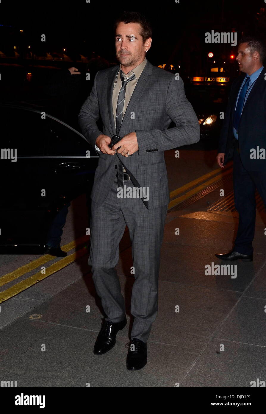 Colin Farrell The stars of 'Total Recall' have dinner at Bridge Bar and ...