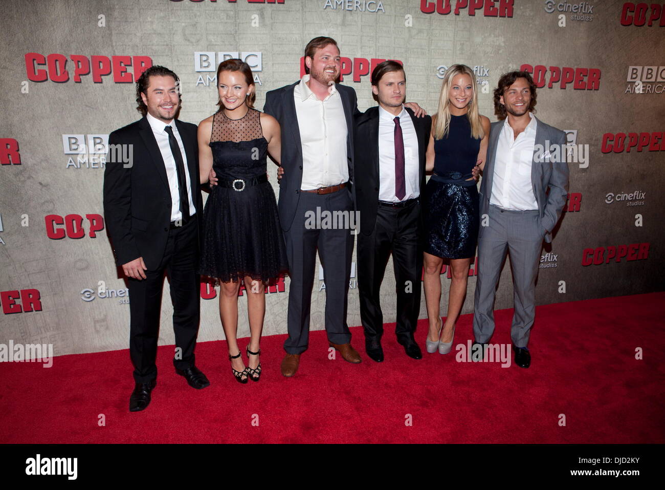 The cast of Copper Celebrities attend the premiere of BBC America's new ...