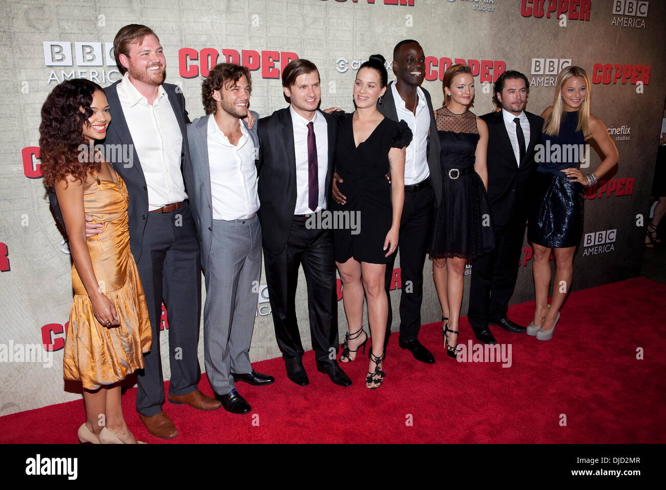 The cast of Copper Celebrities attend the premiere of BBC America's new ...