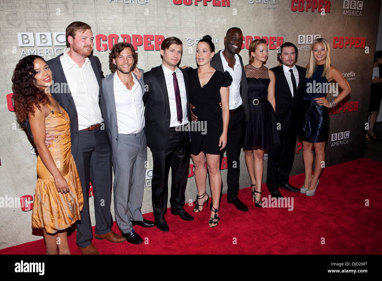 The cast of Copper Celebrities attend the premiere of BBC America's new ...