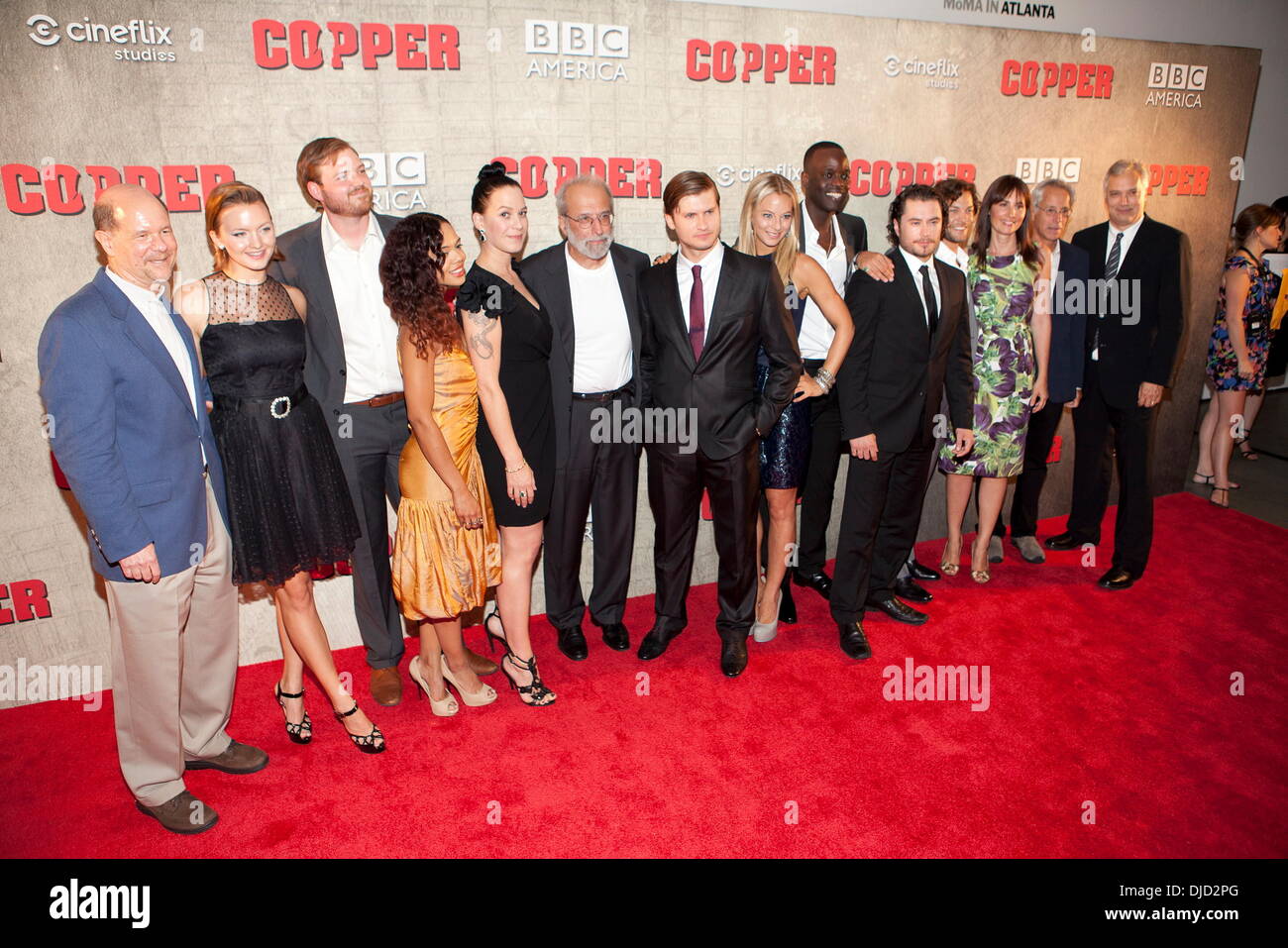 The cast of Copper Celebrities attend the premiere of BBC America's new ...