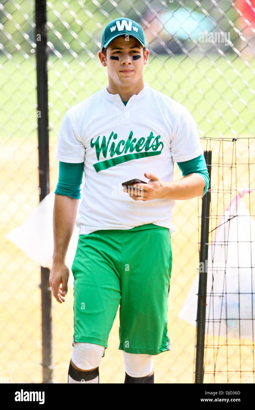 Nick Jonas In Baseball Outfit