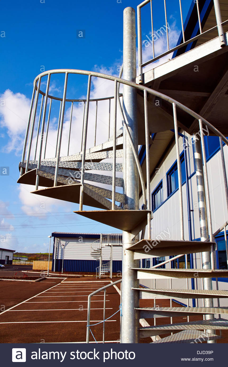 Industrial Spiral Staircase Stock Photos & Industrial Spiral Staircase ...