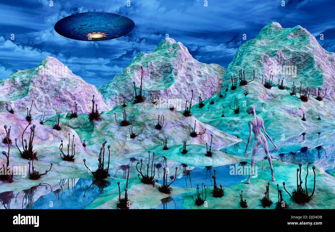 Alien Home World.3 Stock Photo - Alamy