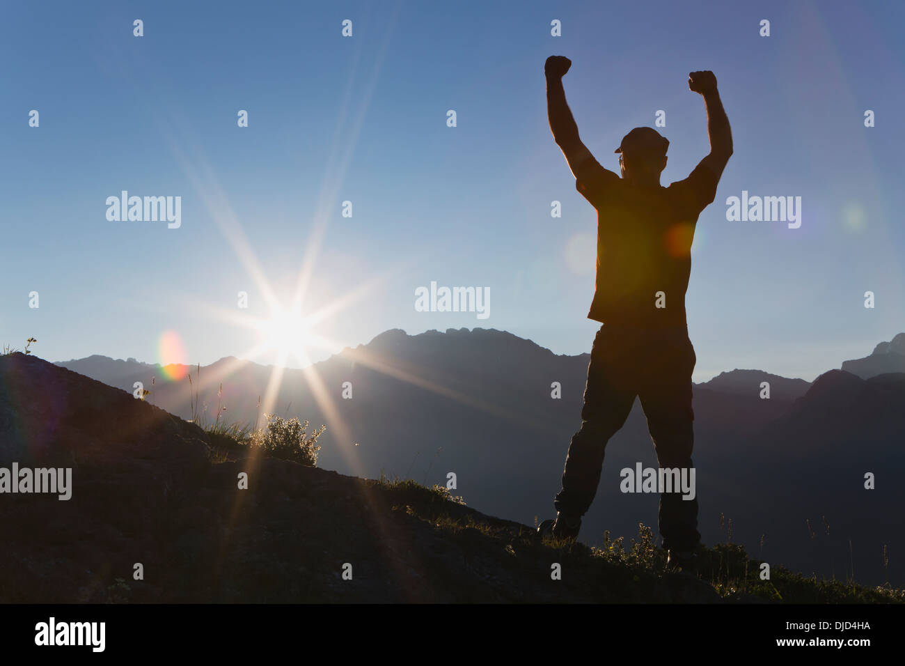 Kananaskis alberta canada man arms hi-res stock photography and images ...