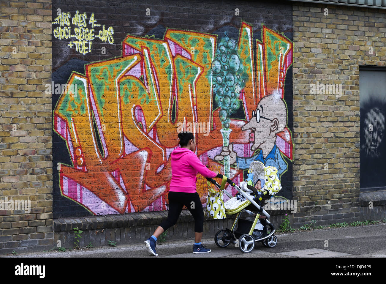 GRAFFITI ON A WALL IN CAMBRIDGE Stock Photo - Alamy