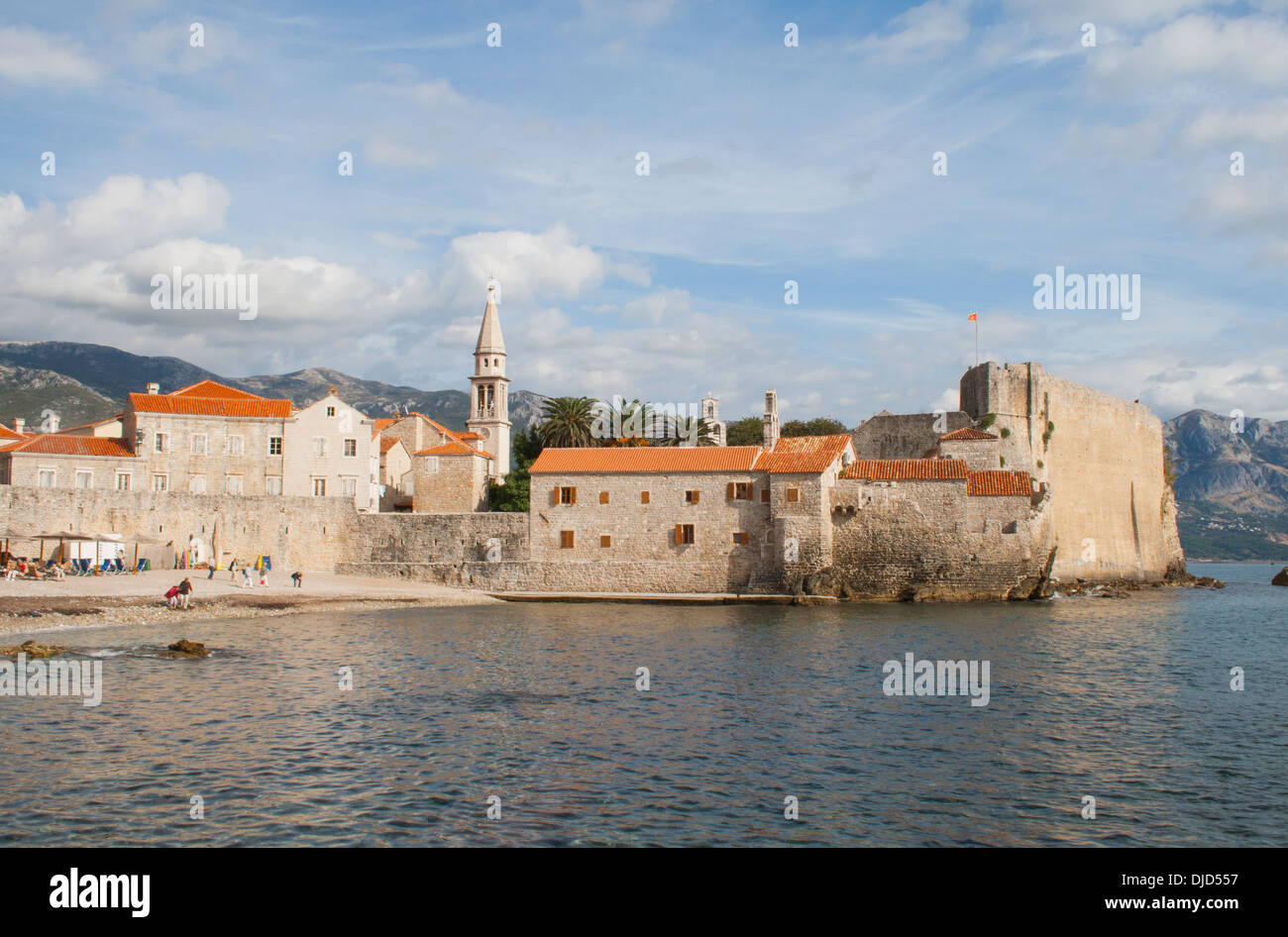 Stari Grad (Old Town) and city walls, Budva, Montenegro Stock Photo - Alamy