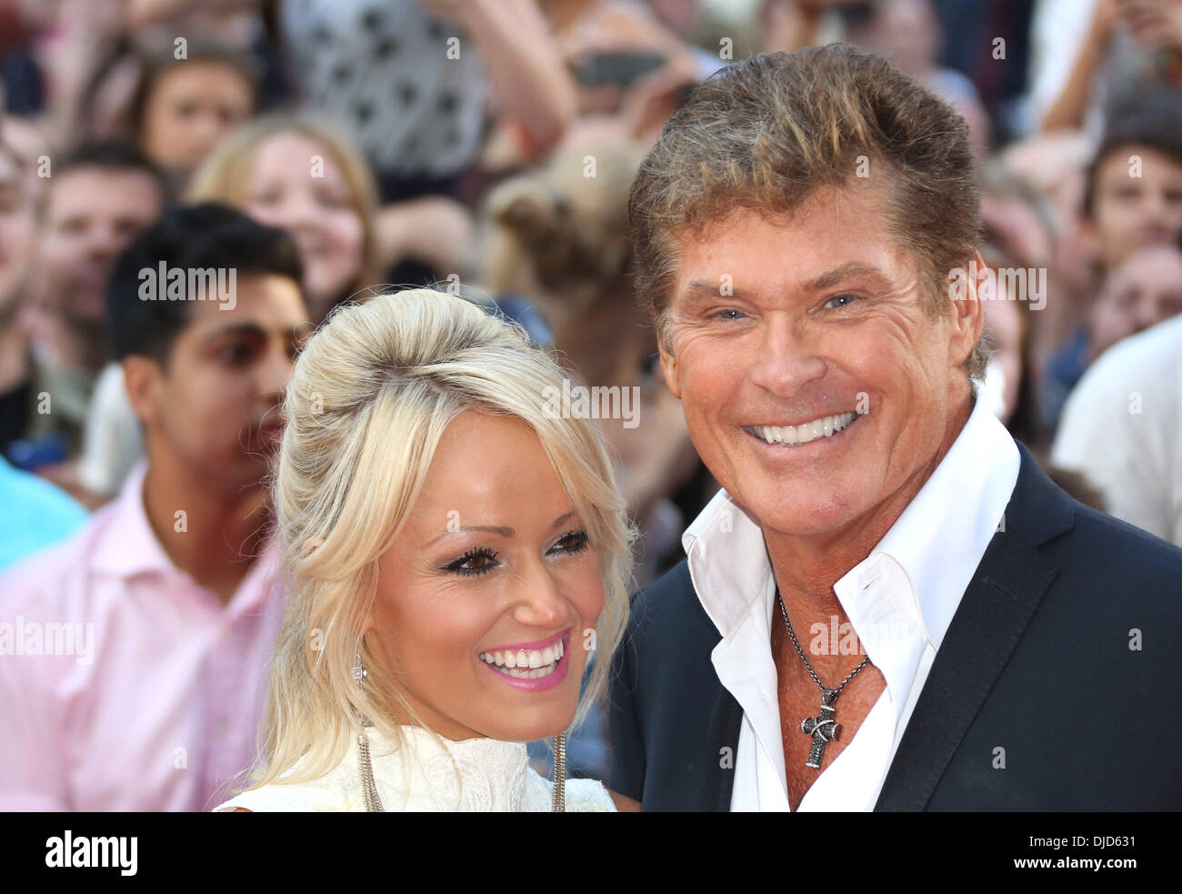 David Hasselhoff and girlfriend Hayley Roberts The World premiere of ...