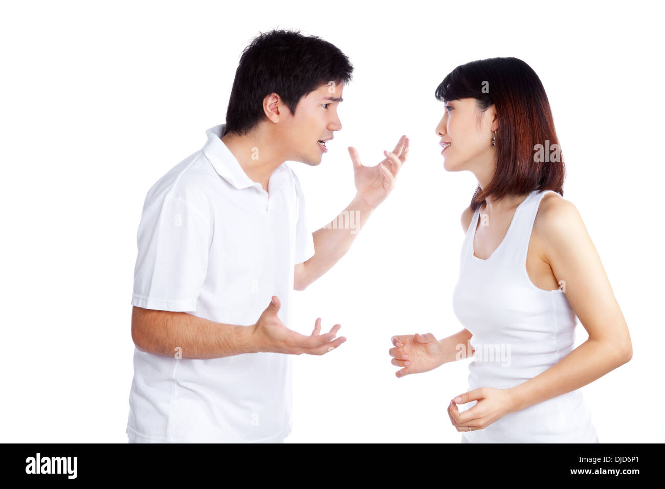 Angry conversation Cut Out Stock Images & Pictures - Alamy
