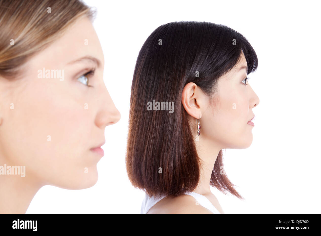 Portrait of Two Women Stock Photo - Alamy