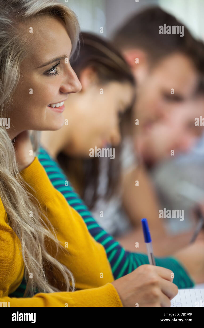 Blonde university student classroom hi-res stock photography and images ...