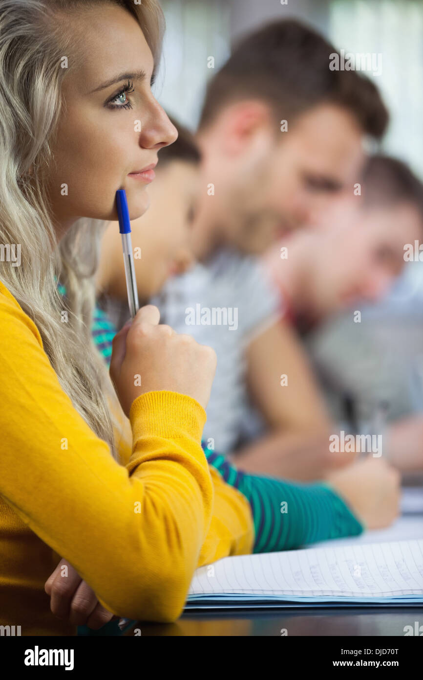 Student looking paper hi-res stock photography and images - Alamy