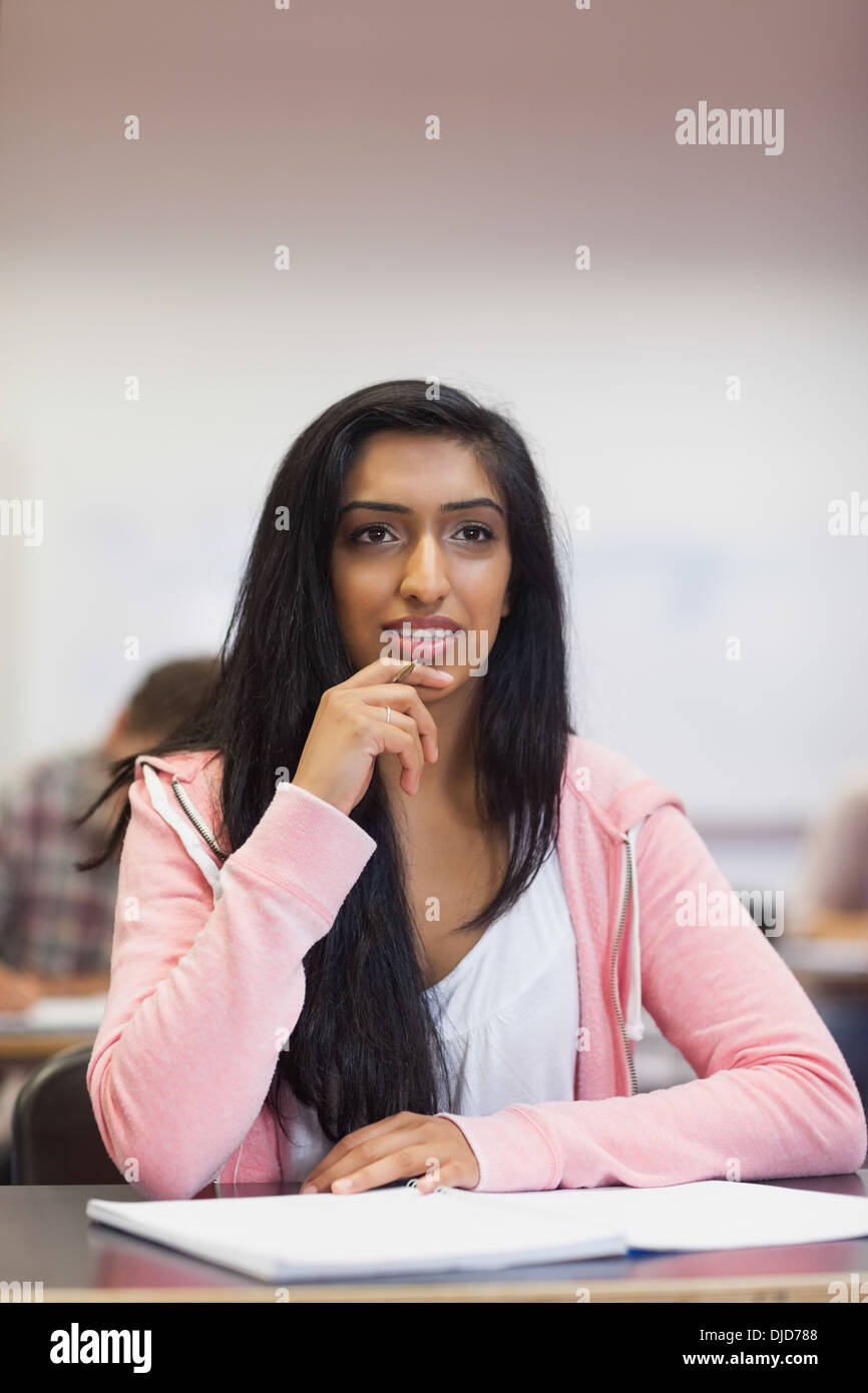 Indian college student thinking hi-res stock photography and images - Alamy