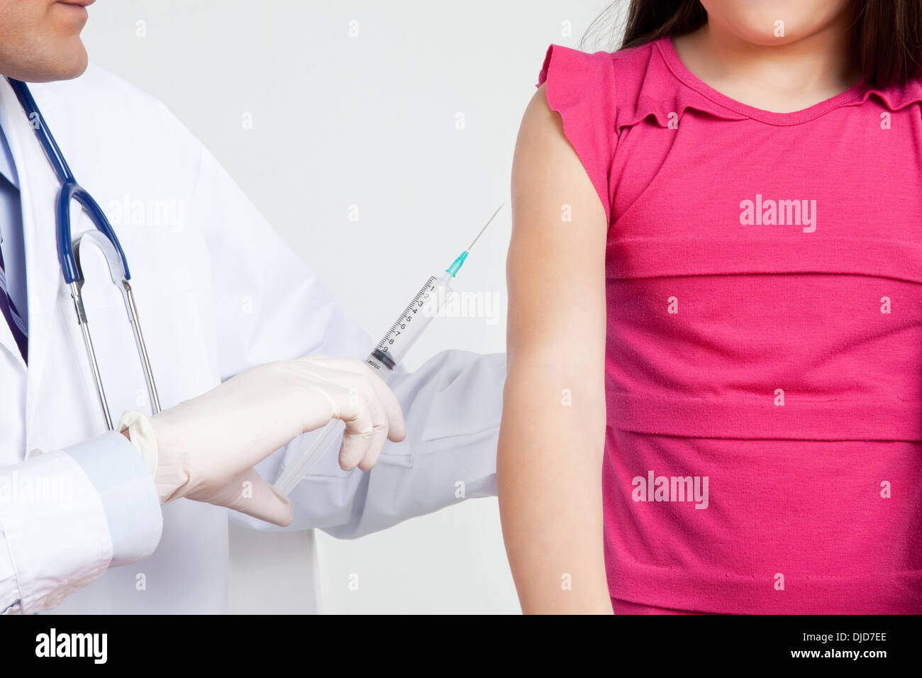Doctor Giving Patient Injection Stock Photo - Alamy