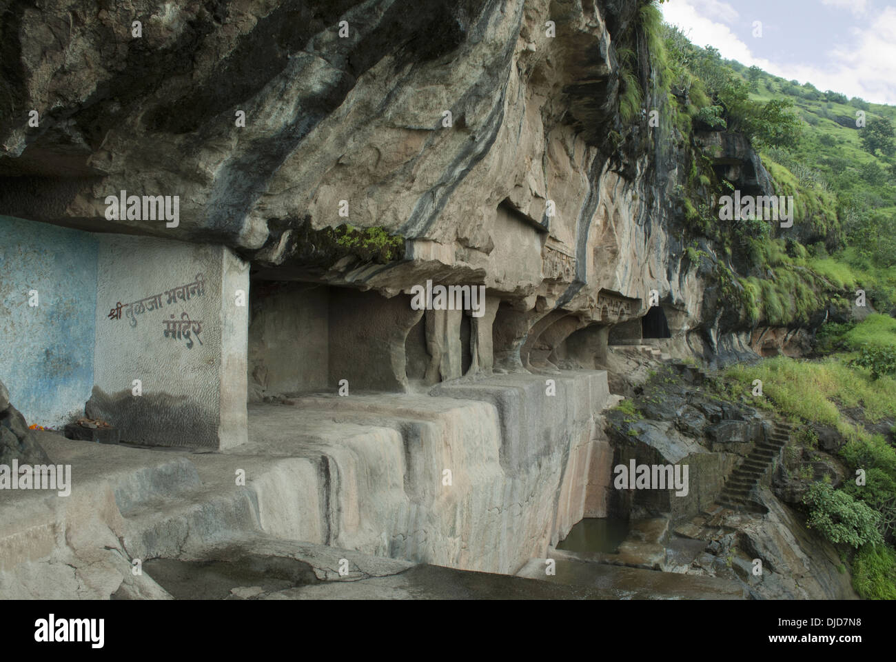 General-View of the caves from South. Circa 2nd. Century A.D. Tulja ...