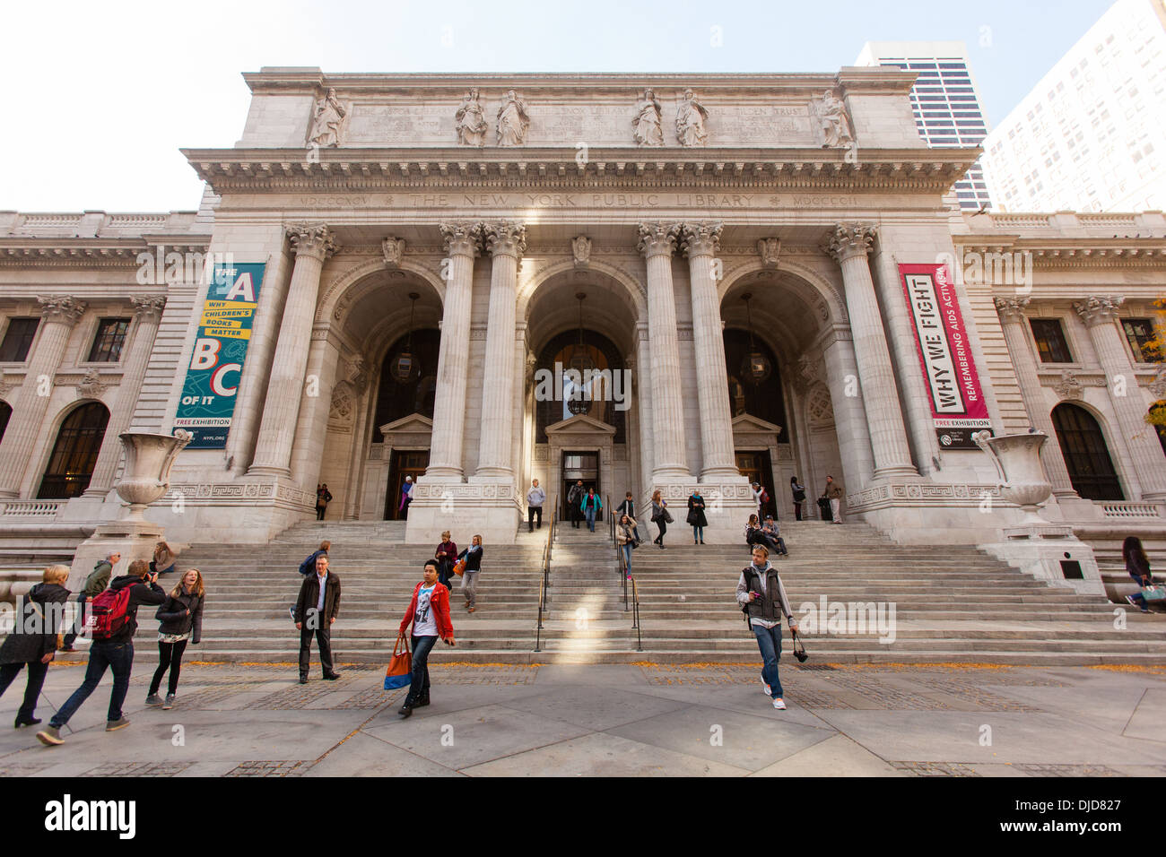 New York Public Library, Fifth Avenue, Manhattan, New York City, United ...