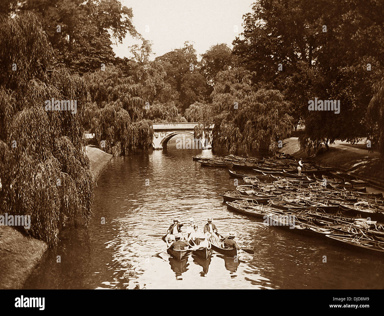 Cambridge Trinity Bridge Victorian period Stock Photo - Alamy