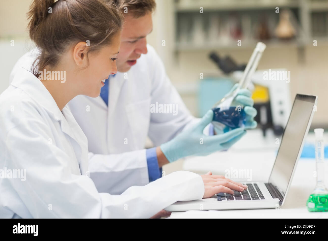 Two students using hi-res stock photography and images - Alamy