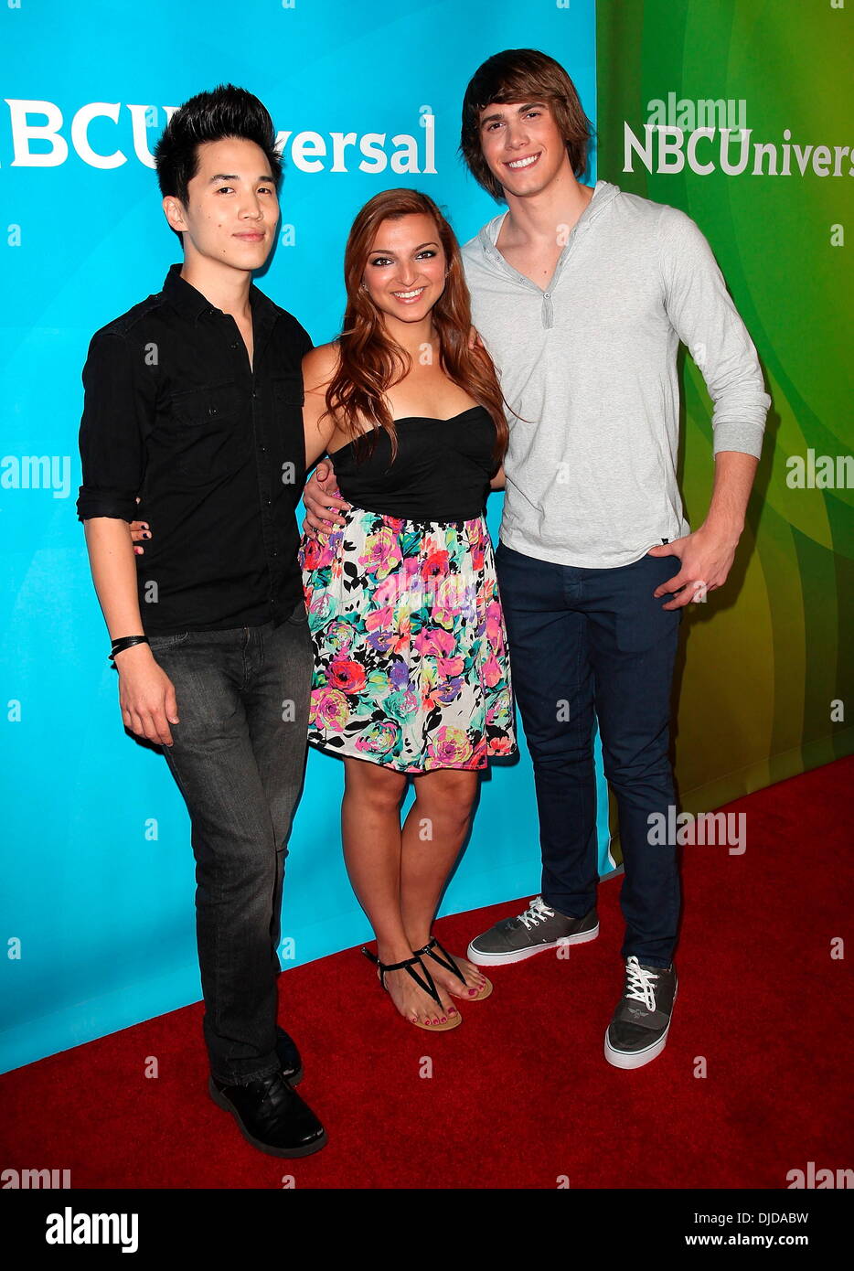 Abraham Lim, Aylin Bayramuglu, and Blake Jenner NBC Universal Press ...