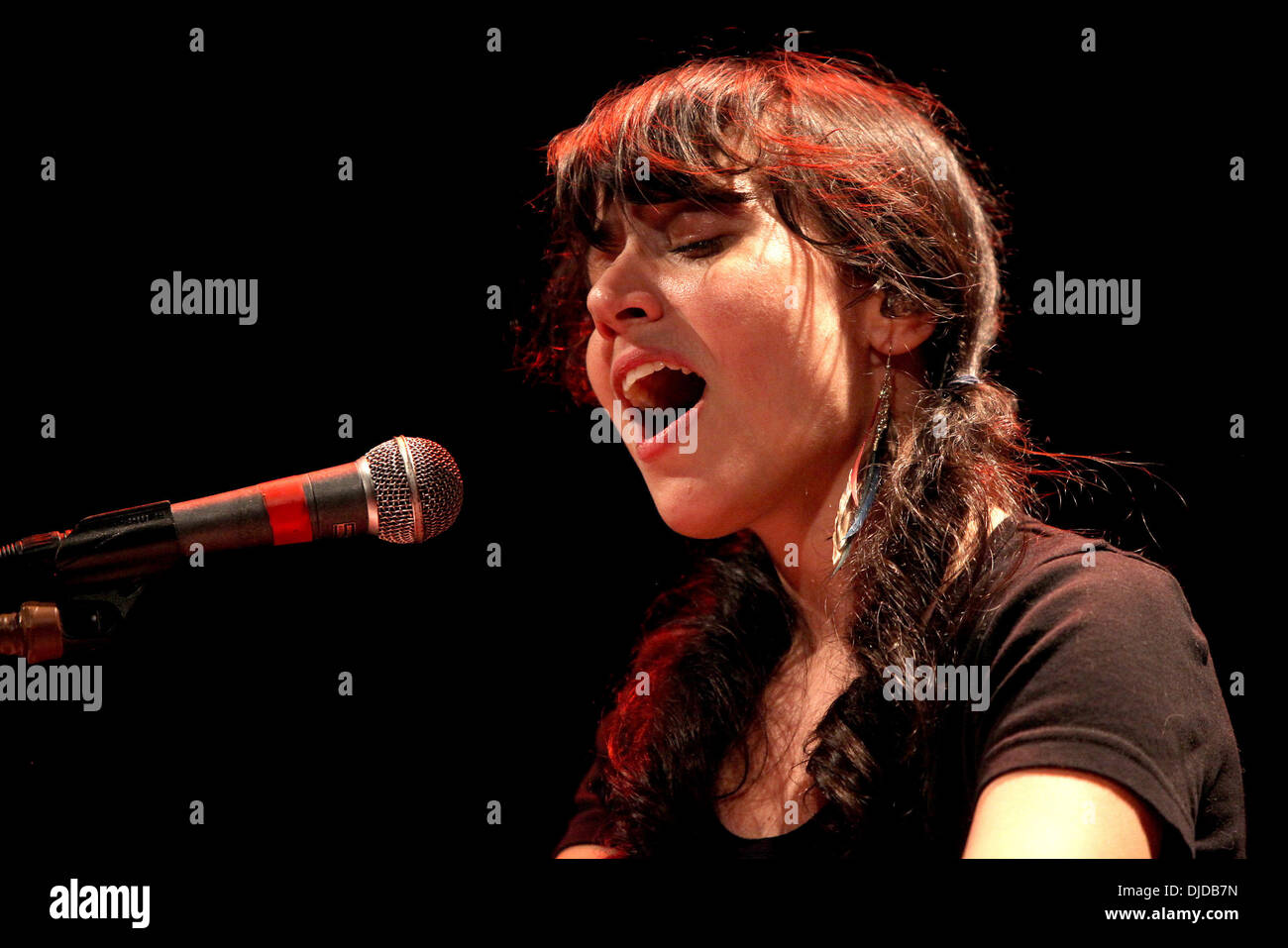 Elizabeth Ziman of Elizabeth and the Catapult performs as an opening ...