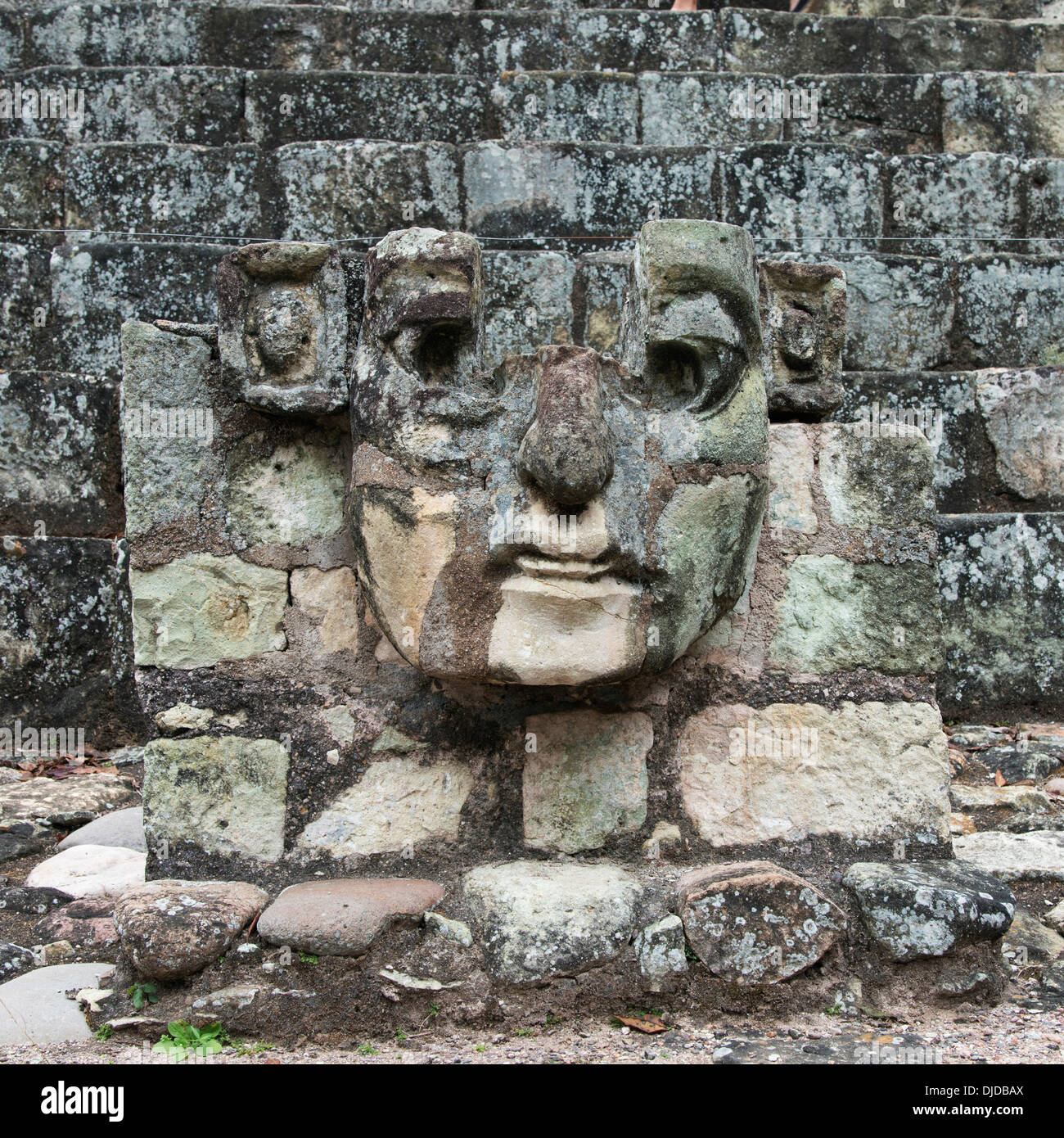 Maya stone face carved in hi-res stock photography and images - Alamy
