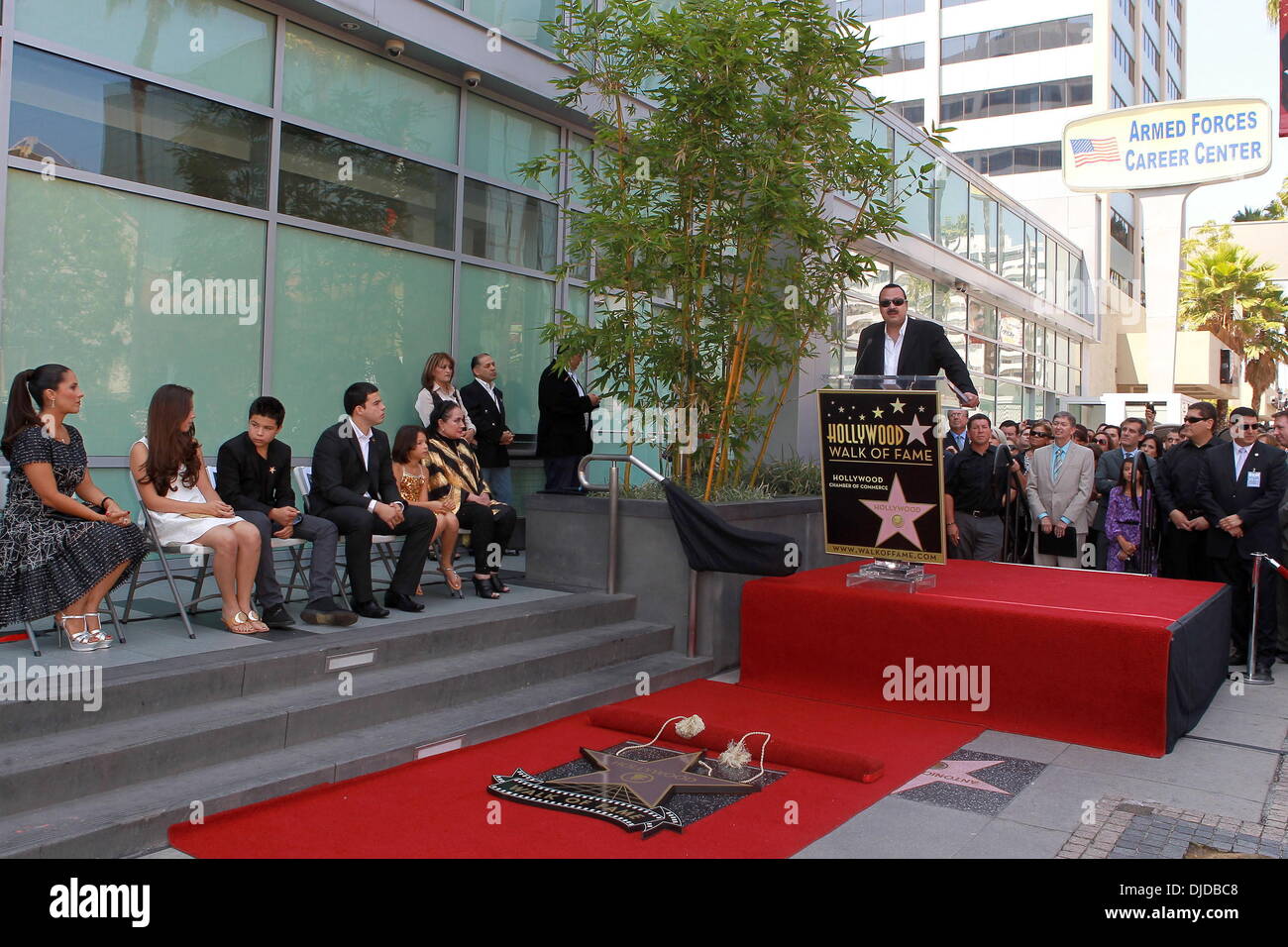 Latin singer Pepe Aguilar is honoured with a star on the Hollywood Walk ...
