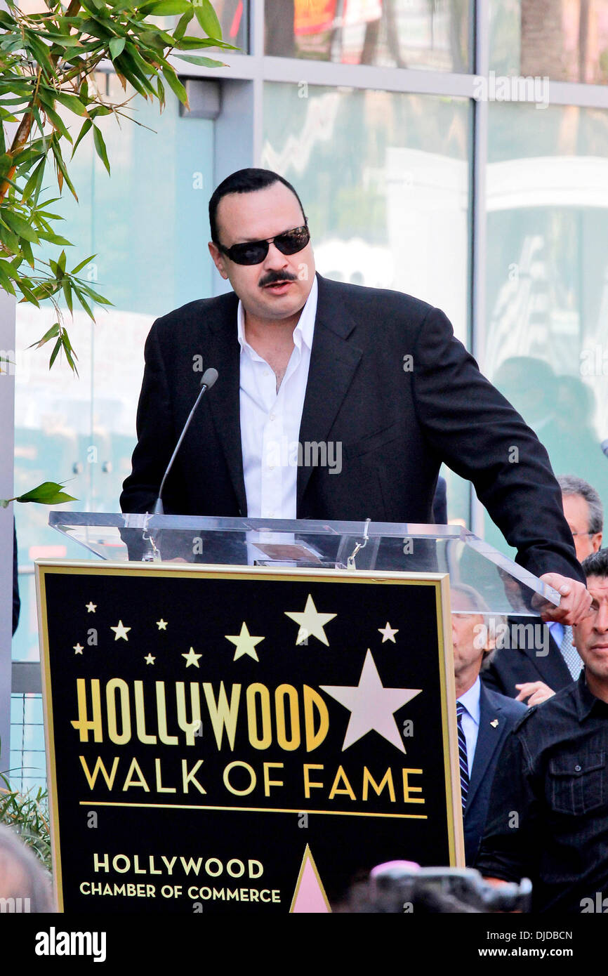 Latin singer Pepe Aguilar is honoured with a star on the Hollywood Walk ...