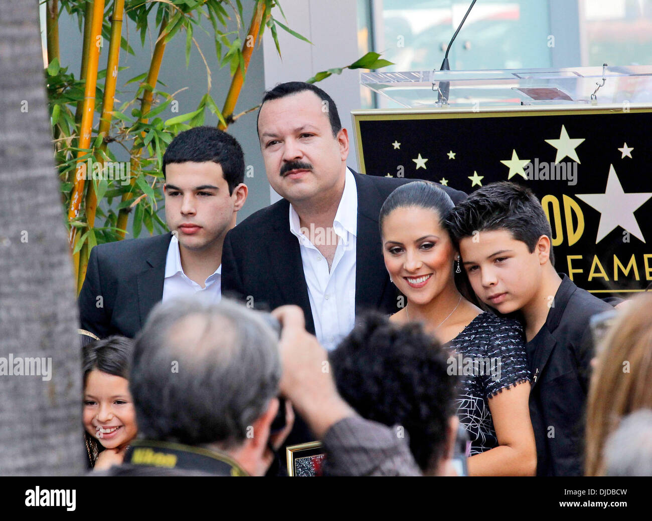 Latin singer Pepe Aguilar is honoured with a star on the Hollywood Walk ...
