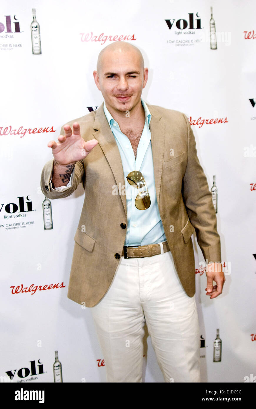 Pitbull aka Armando Cristian Perez promotes Voli Light Vodka during an ...