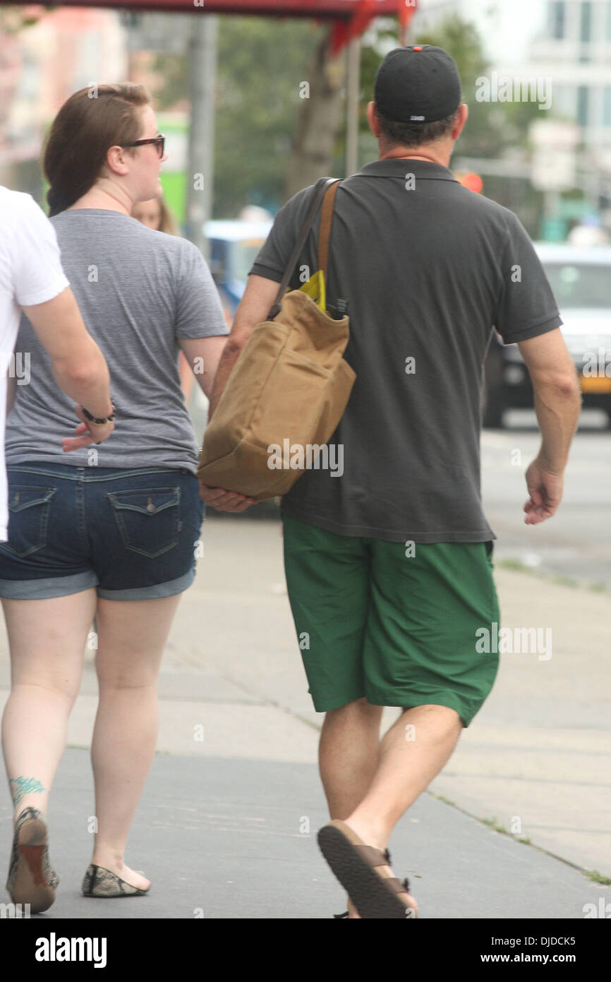 Actor Tom Hanks seen out and about with his son Chet and daughter ...