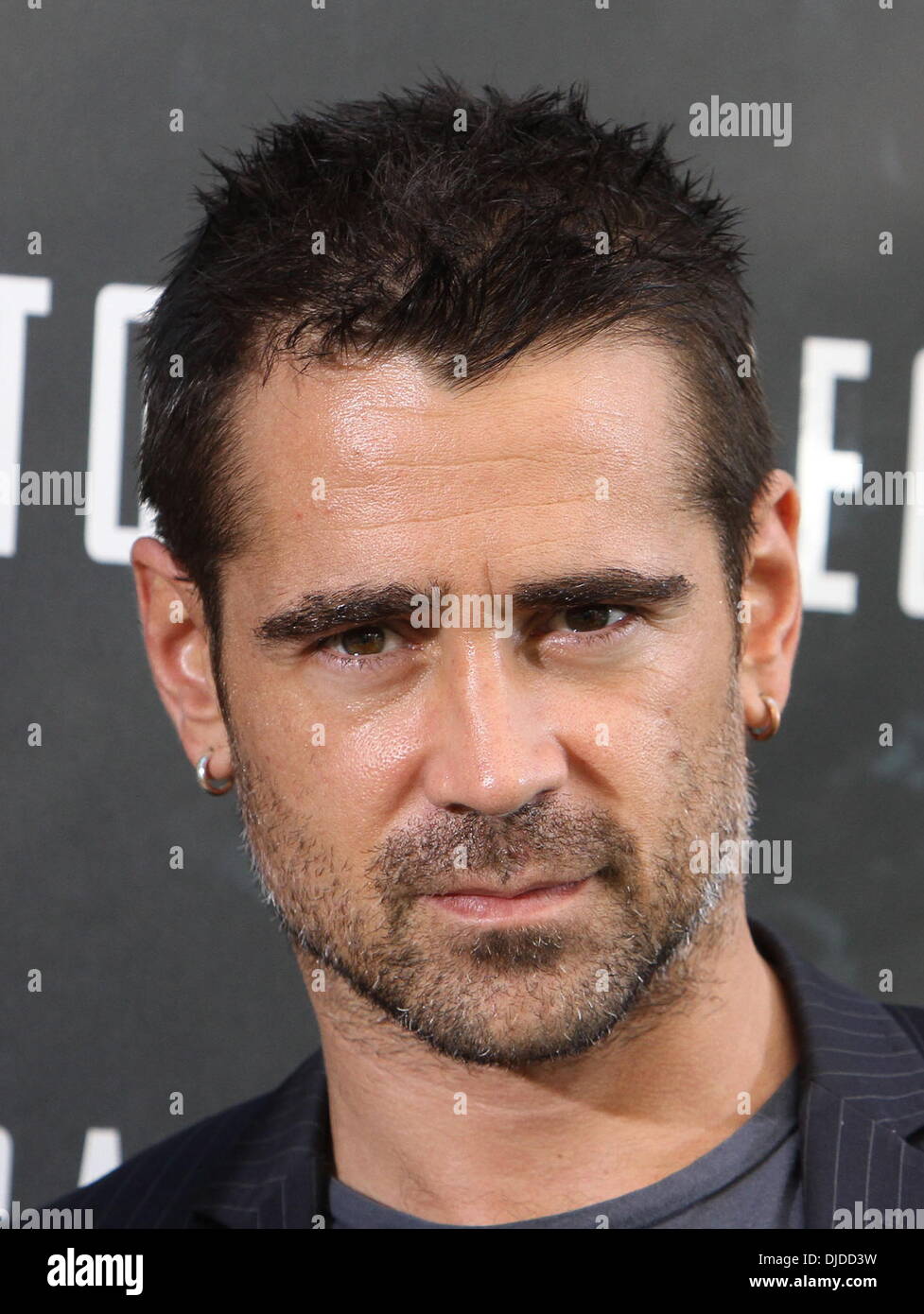 Colin Farrell Los Angeles photocall for 'Total Recall', held at The ...