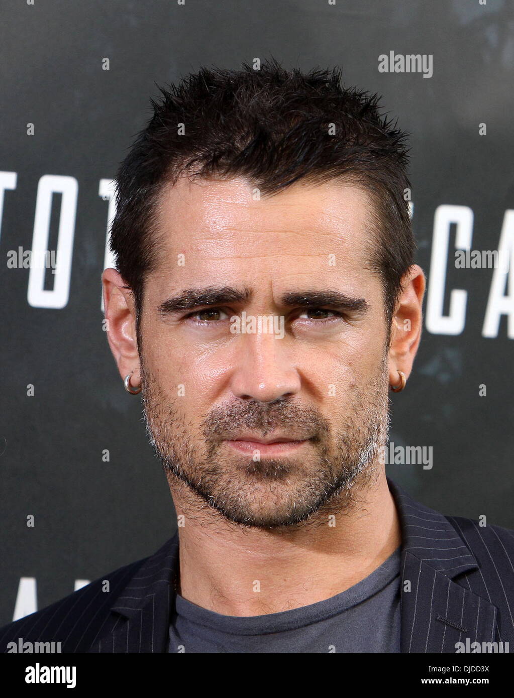 Colin Farrell Los Angeles photocall for 'Total Recall', held at The ...